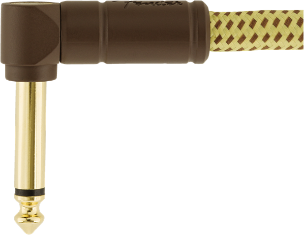 Fender Deluxe Series Instrument Cable, Straight/Angle, 15', Tweed ...