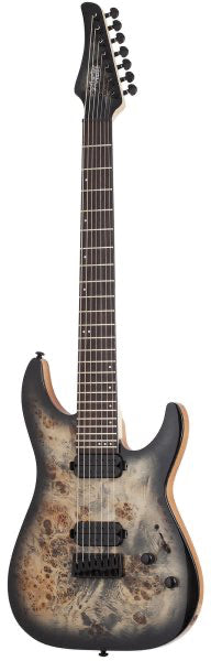 Schecter C-7 Pro 7-String Electric Guitar, Charcoal Burst – Oxbow Audio Lab