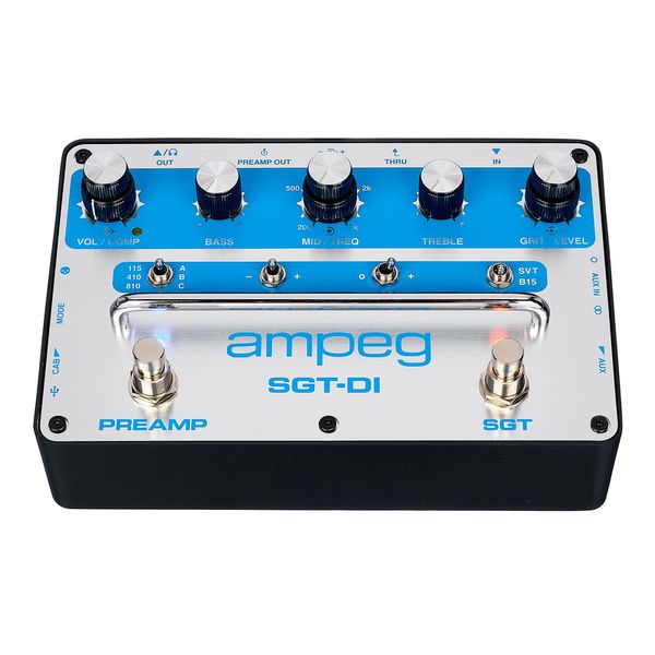 Ampeg SGT-DI All-In-One Bass Preamp / DI / Cab Simulator Blue Line Ann ...