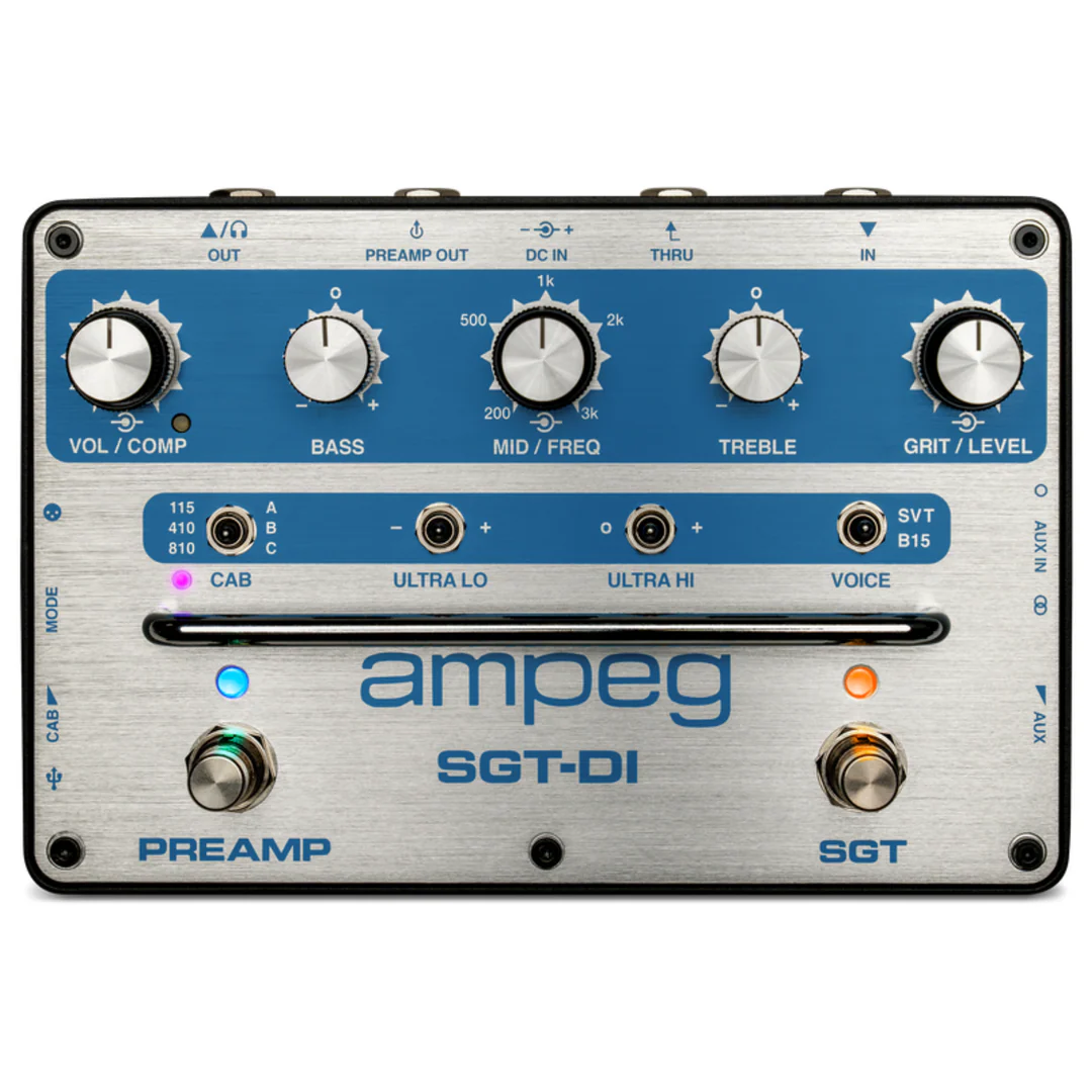 Ampeg SGT-DI All-In-One Bass Preamp / DI / Cab Simulator Blue Line Ann ...