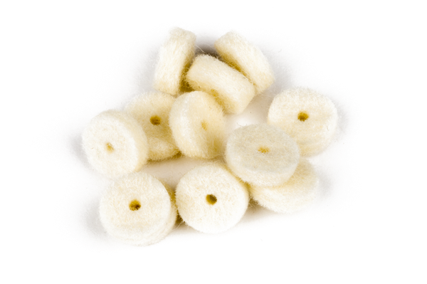 Fender White Strap Button Felt Washers – Oxbow Audio Lab